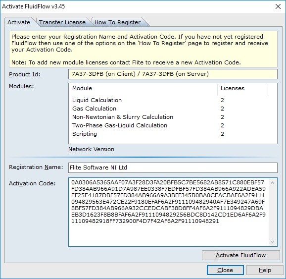 FluidFlow - Installation and Activation