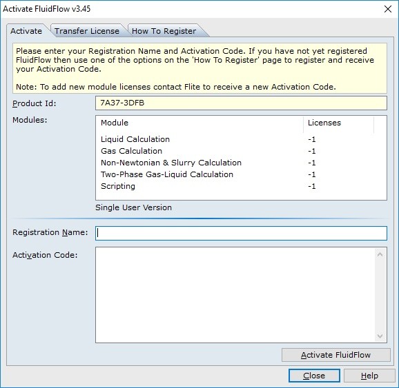 FluidFlow - Installation and Activation