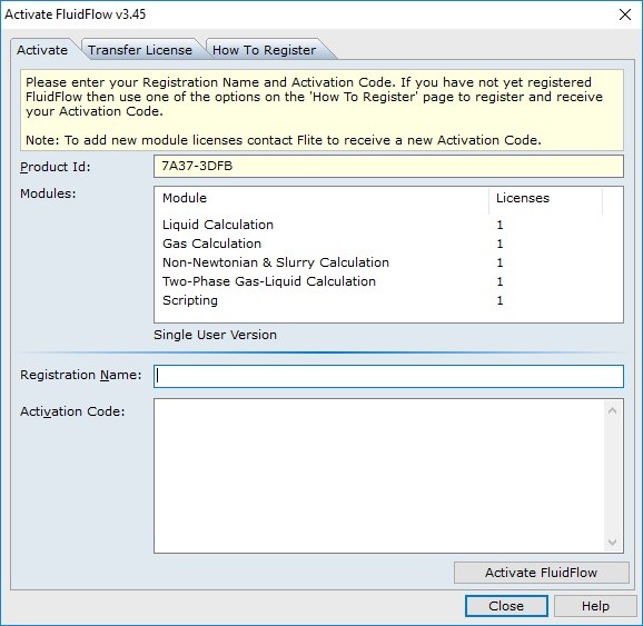 FluidFlow - Installation and Activation